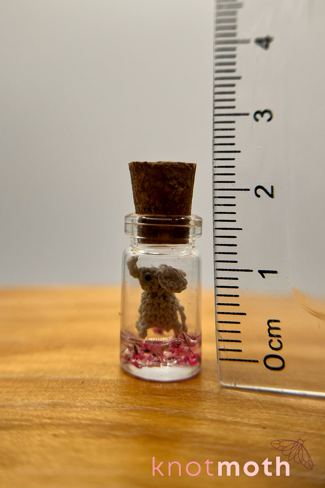 Effie Elephant Extreme Micro Crochet Trinket Jar (removable) – knot moth