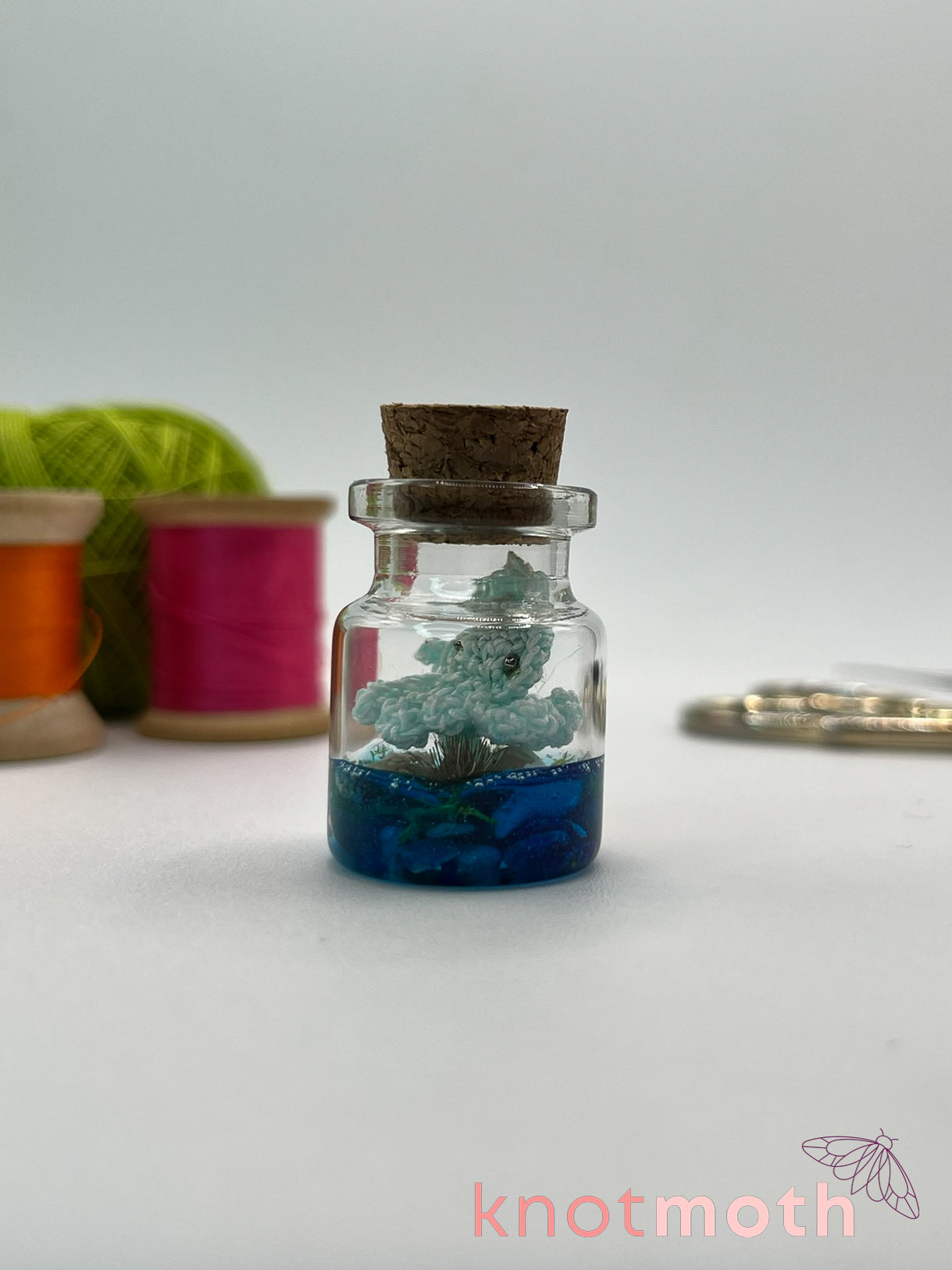 simone squid micro crochet aquarium jar – knot moth