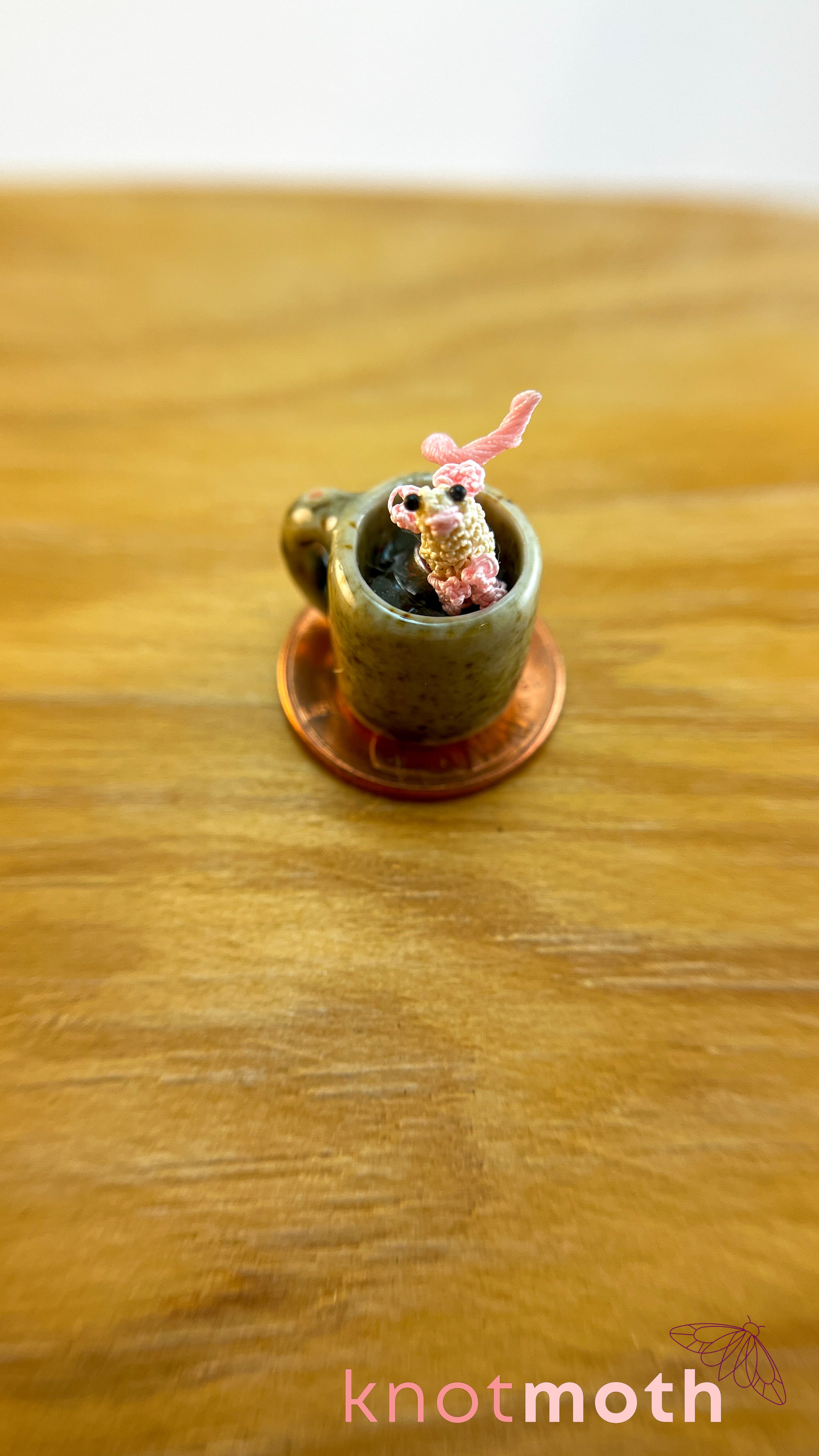 Mabel Mouse Micro Crochet Mug (Magnetic, Removable) – knot moth
