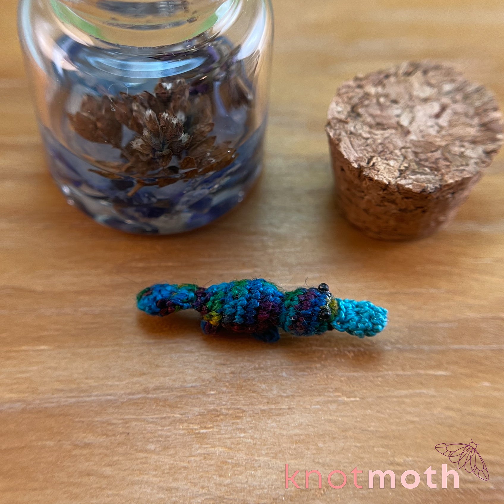 Pam Platypus Micro Crochet Terrarium Jar (removable, magnetic) – knot moth